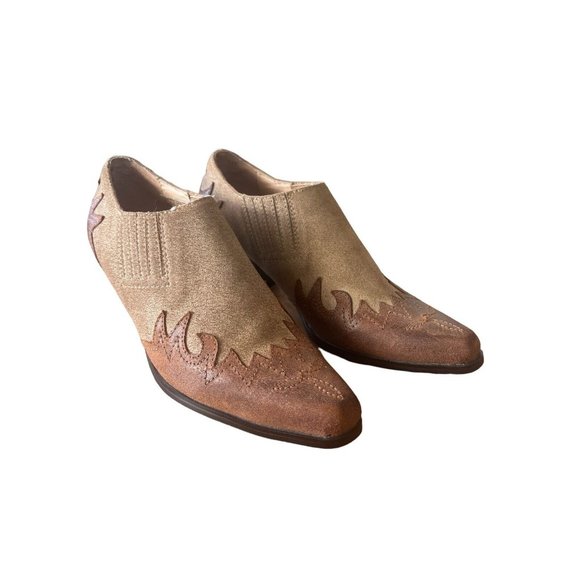 Oak Tree Farms | Shoes | Oak Tree Farm Western Wear Lo Creambeige Brown ...